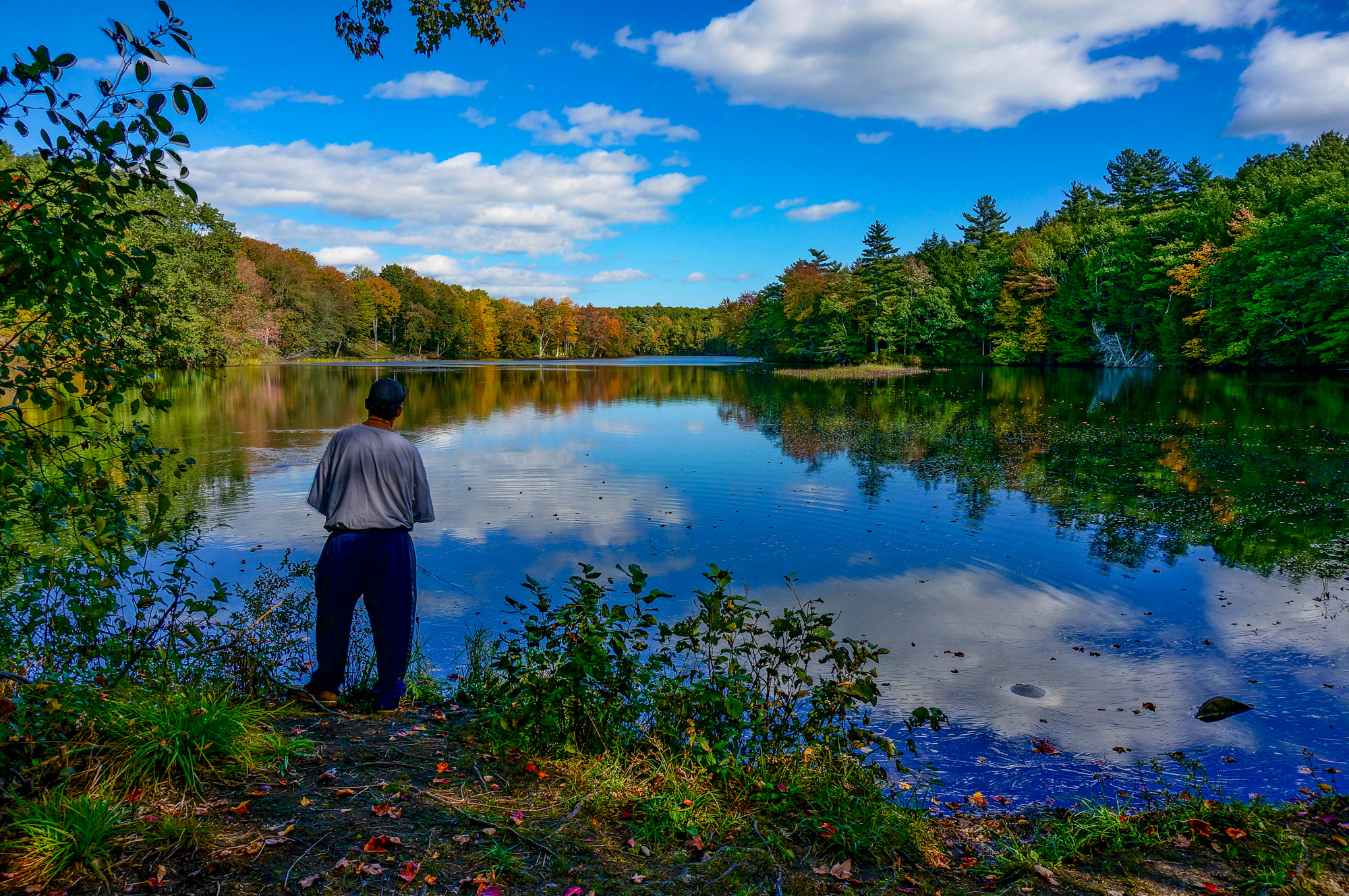 Fishing Old Falls Pond – Pic for Today